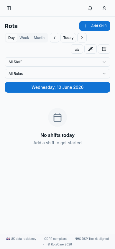AI Healthcare Rota Management | NHS-Ready